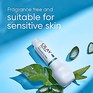 Gillette Venus Radiant Skin Seaweed & Aloe Olay razor moisturizer refills, 4ct, White