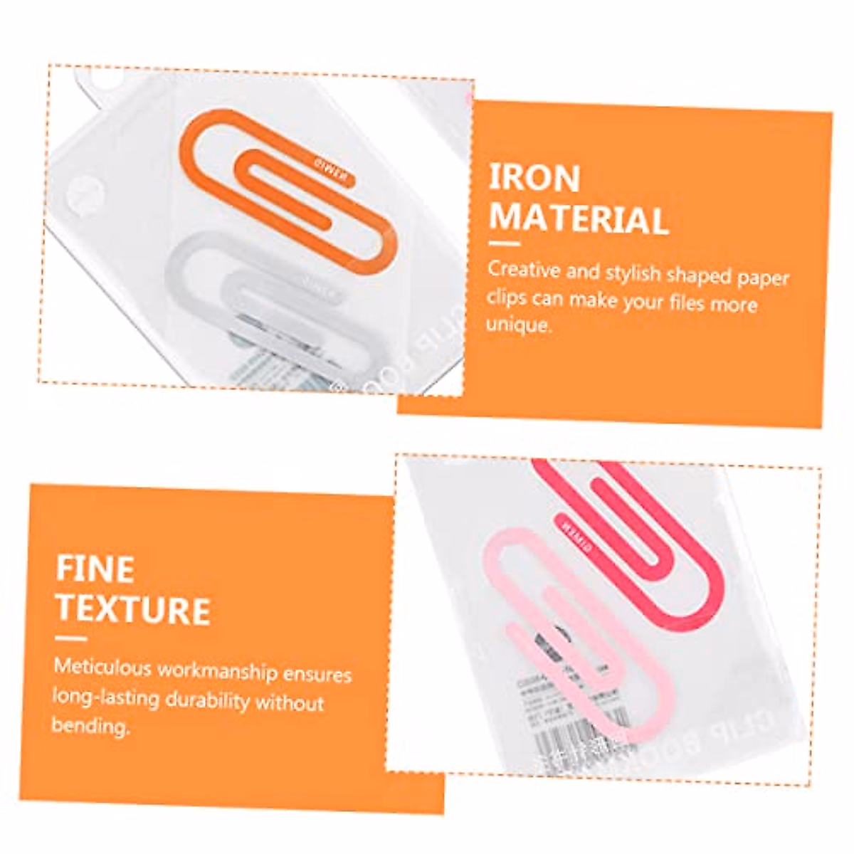Operitacx 4pcs Paperclip Bookmark Paper Folders Metal Bookmarks Metal Folder Stationery Binder Clips Fun Paper Clips Notice Board Iron Paper Clips Students Paper Clips File Paper Clips