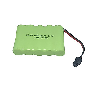 Parts & Accessories 6V 2400mAh Ni-MH Rechargeable AA Battery with SM 2P Plug for RC Car and Other Similar Remote Control Toys 6 V nimh Battery - (Color: for Tamiya Plug)
