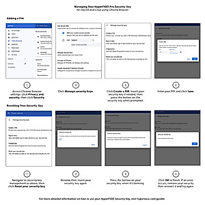 HyperFIDO Titanium PRO FIDO2 Security Key