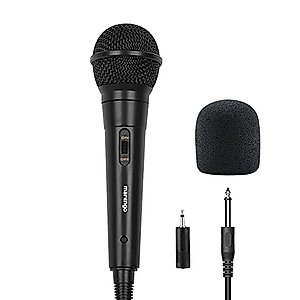 Marengo Handheld Wired Microphone, Cardioid Dynamic Vocal Mic with 13ft Cable and ON/Off Switch, Ideally Suited for Speakers, Karaoke Singing Machine, Amp, Mixer