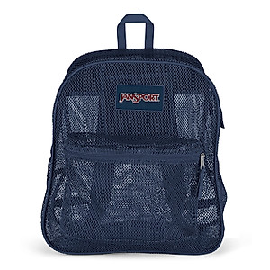 JanSport Mesh Pack - See Through Backpack Ideal for School or Beach Outtings, Navy