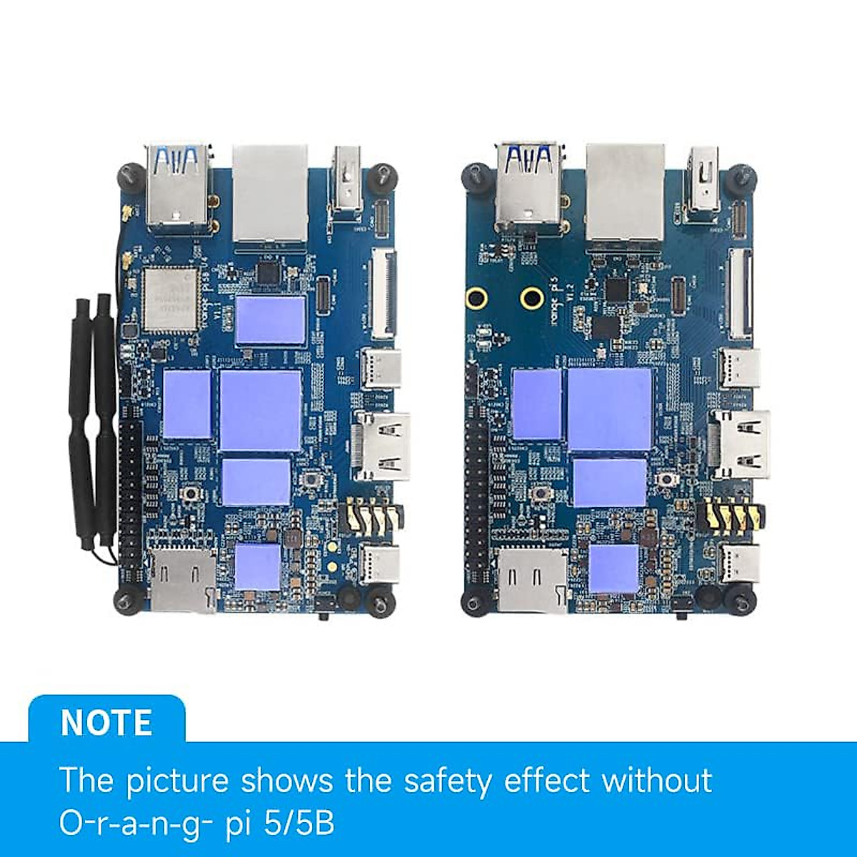 Howay for Orang- Pi 5B/5 Case Aluminum Alloy Metal Case with Fan Heatsinks Active & Passive Cooling Enclouse Cooler Protection Shell Compatible with Or-e Pi 5b/5 Accessories(1 Set)