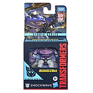 Transformers Toys Studio Series Core Class Bumblebee Shockwave Action Figure - Ages 8 and Up, 3.5-inch