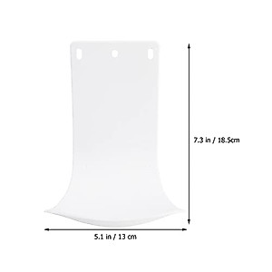 Toyvian Soap Dispenser Drip Tray, Plastic Spray Drip Tray Foam Soap Dispenser Tray Drip Catcher Wall- Mounted Dispenser Tray for Home Hotel Bathroom Toliet