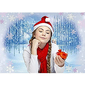 Frozen Ice World Princess Backdrop Winter Frozen Birthday Party Decoration Winter Children Photography Backdrop (8x6FT)