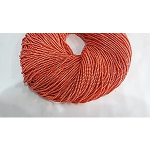 1 Strands Carnelian Stabilized Spacer Seed Beads Rondelle - Each Strand is 10.5" Long, Beads Measure 2-2.5mm Long Strand