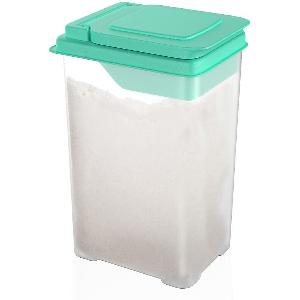 Buddeez All Purpose Food Storage Scoop Flour Container, Large, Aqua