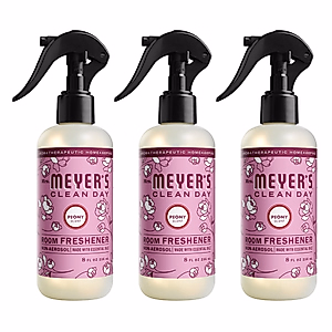 MRS. MEYER'S CLEAN DAY Room and Air Freshener Spray, Non-Aerosol Spray Bottle Infused with Essential Oils, Peony, 8 fl. oz - Pack of 3