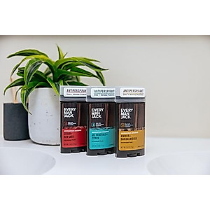 Every Man Jack Men’s Antiperspirant Deodorant Variety Set - Stay Fresh with Antiperspirant Men’s Deodorant - Odor Crushing, Long Lasting, Plant-Based, and No Harsh Chemicals - 2.6 oz - 3 Pack