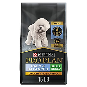 Purina Pro Plan Calm & Balanced Adult Small Breed Chicken & Rice Formula Dry Dog Food - 16 lb. Bag
