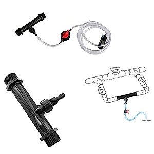 LQ Industrial 3/4Inch Black Irrigation Venturi Fertilizer Injector Agriculture Irrigation Device Tool