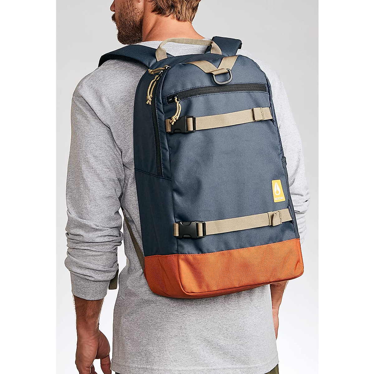 NIXON Ransack Backpack - Navy / Multi - Made with REPREVE® Our Ocean™ and REPREVE® recycled plastics.