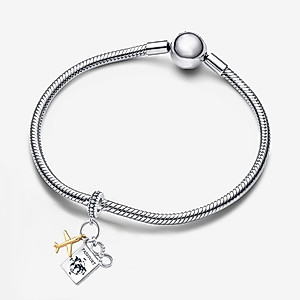 NanMuc Vacation Travel Series Passport Airplane Charm Compatible with Pandora Charms Bracelets Necklace Holiday Jewelry Gift