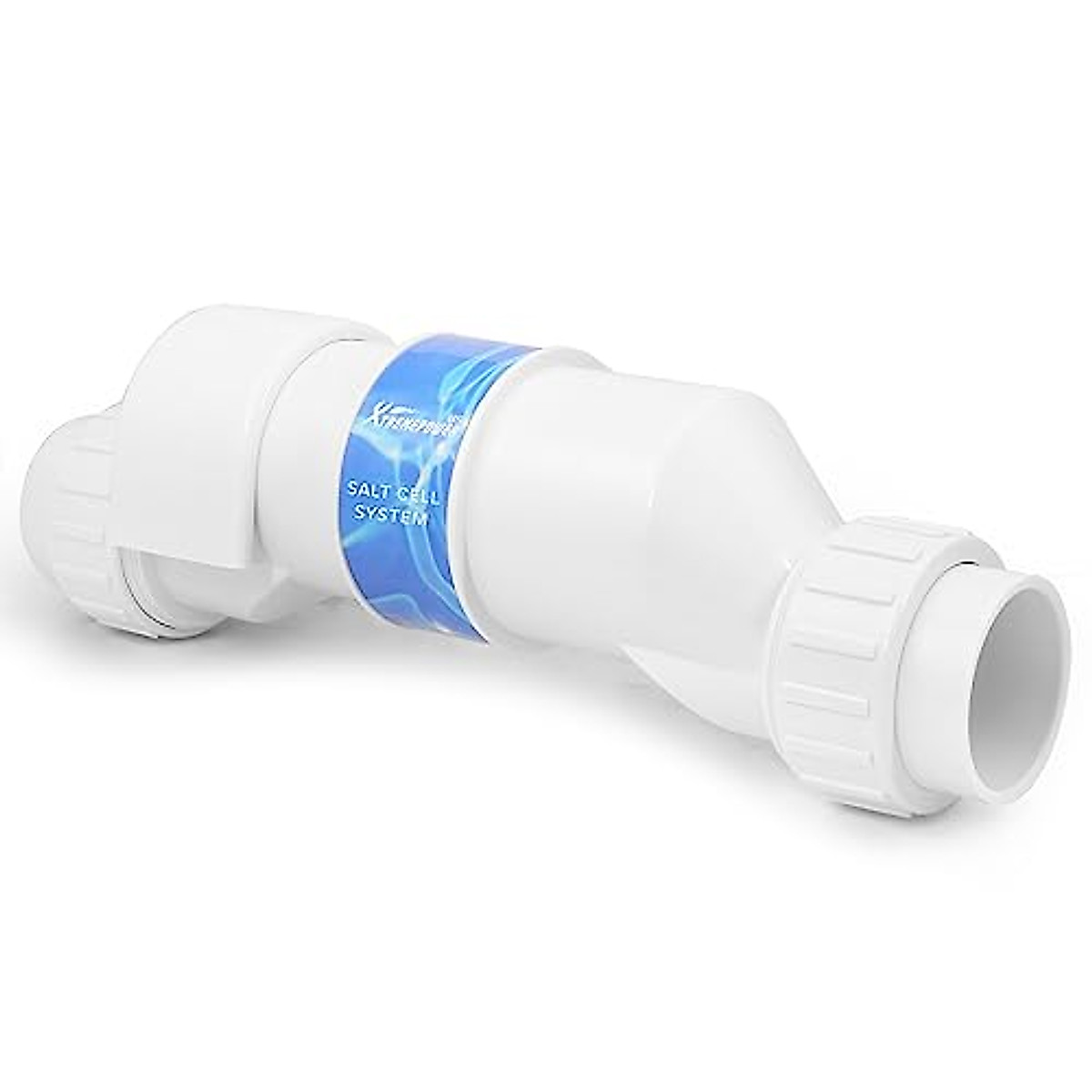 XtremepowerUS 15K Salt Chlorination System for In-Ground Pools up to 15,000 Gallons Flow Switch Cell Fitting Complete System, White