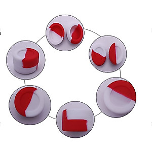 Gentcy Silicone 3ml Lots Silicone Container Box 18 colors 100pcs