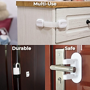 Child Proofing Kit: Baby Proof Set 75 Pieces Magnetic Cabinet Locks Outlet Covers Flexible Adhesive Corner Edge Guards Adjustable Size Safety Furniture Latches Kitchen Cupboards Drawers Cabinets Doors