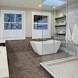 48 Pieces Vinyl Flooring Peel and Stick on Floor Tile 12 x 12 Inch Self Adhesive Waterproof for Kitchen Bathroom Living Room Bedroom (Multicolor Marble)