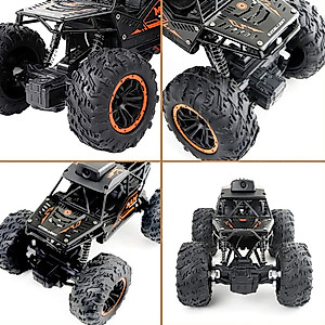 ROVPRO RC Car, 1:18 Remote Control Car with Camera, High Speed Alloy Off Road Truck Fast Racing Vehicle Electric Hobby Toy Car Gift for Boys Kids Teens Adults