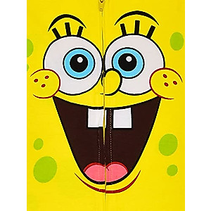 Nickelodeon SpongeBob Squarepants Boys Hooded Coverall for Newborn, Infant and Toddler - Yellow