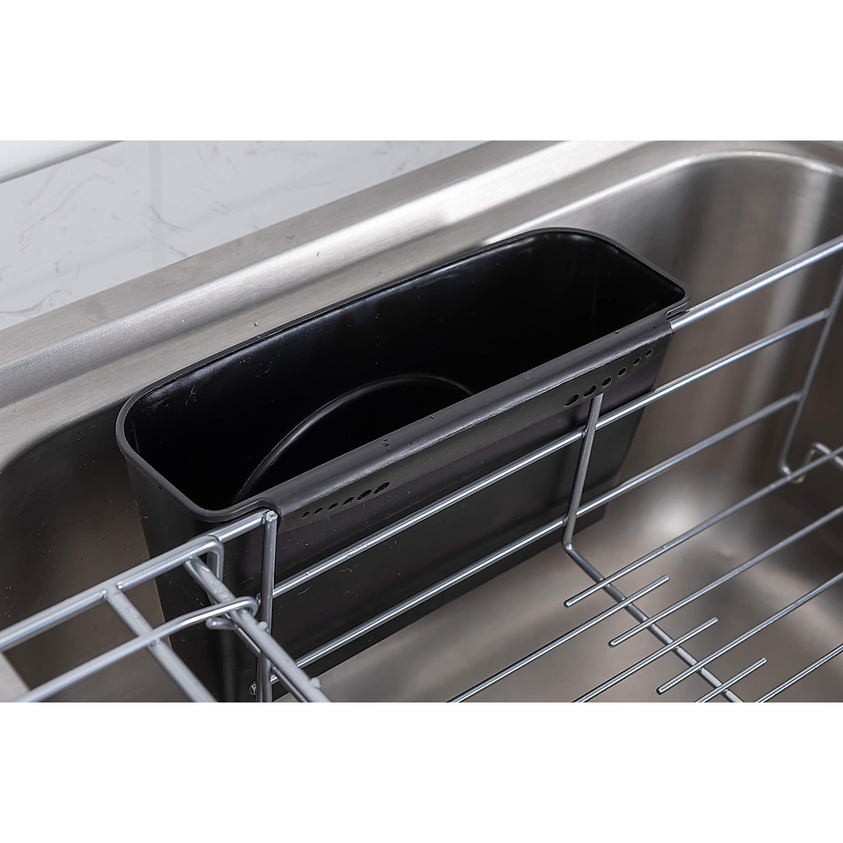 Premium Racks Expandable Over The Sink Dish Rack - 304 Stainless Steel - Durable