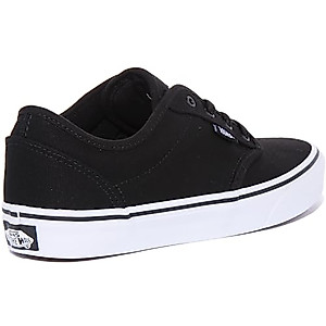Vans Low-Top Sneakers, Canvas/Black/Black, 3 US Unisex Little Kid