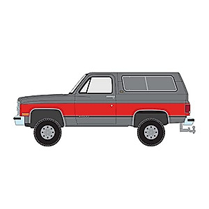 ModelToyCars 1990 Chevy K5 Blazer 1500 Lifted, Gray - Greenlight 35230D - 1/64 Scale Diecast Car
