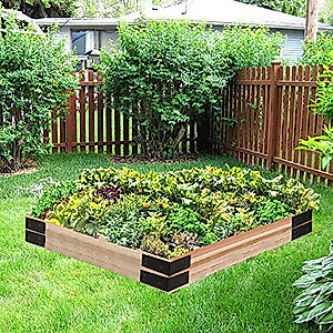 16 Pcs Garden Bed Corner Bracket- Black Pre-drilled Metal Garden Bed Corner Braces with M4 × 20MM Screws Planter Box Right Angle Brackets for Connecting Garden Bed