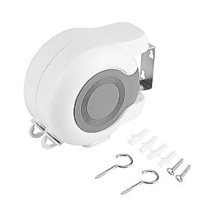 Semme Drying Clothes Line, Dual Retractable Washing Line Can Be Used As a Retractable Washing Line, and Airer Indoor and Outdoor