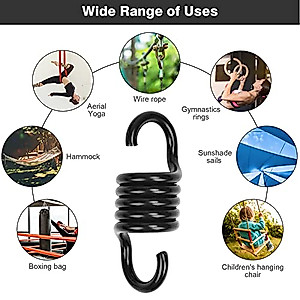 nodfosprr Heavy Duty Suspension Spring Swing Hammoch Springs for Hanging Porch Chair 550lbs Weight Capacity…