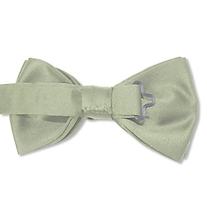 Sage Green Satin Mens 2 1/2" Bow Tie