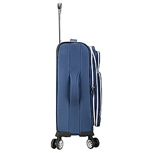 Traveler's Choice Lares Softside Expandable Luggage with Spinner Wheels, Navy, Carry-On 22-Inch