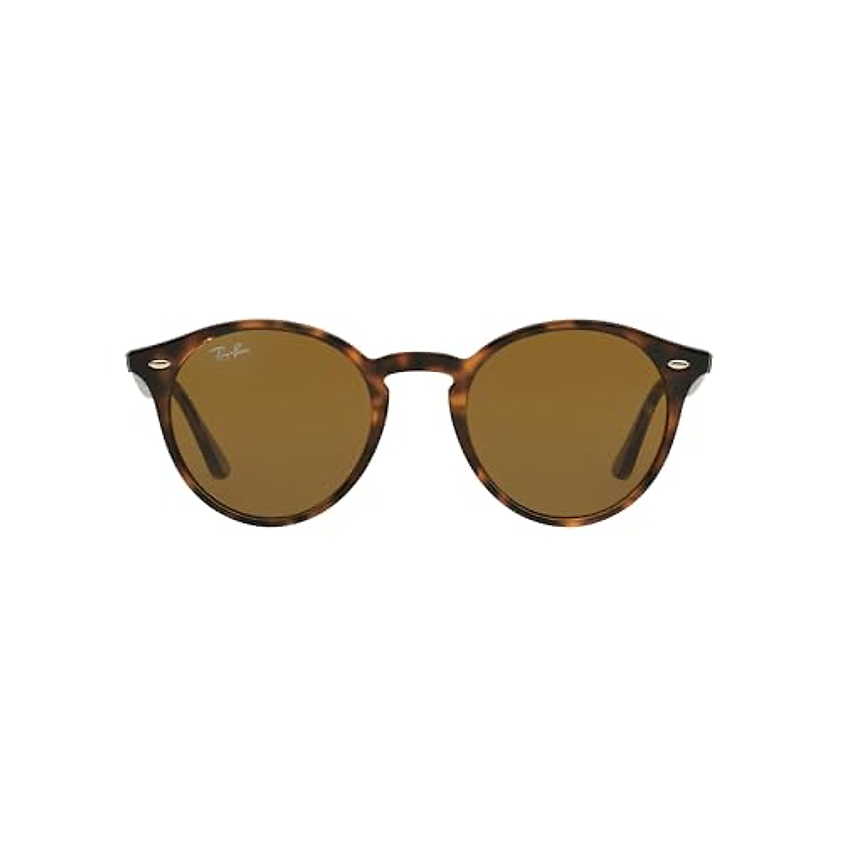 Ray-Ban RB2180 Round Sunglasses, Light Havana/Dark Brown, 49 mm