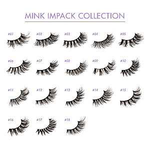 i-Envy False Lashes 3D Mink-Like Plush Impact Natural to Dramatic Vegan Eyelashes