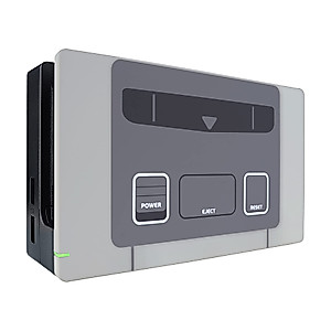 eXtremeRate SFC SNES Classic EU Style Joycon Housing Shell (D-Pad Version) with Colorful Buttons for Nintendo Switch, Replacement Faceplate for Nintendo Switch Dock – Joy-Con Dock NOT Included