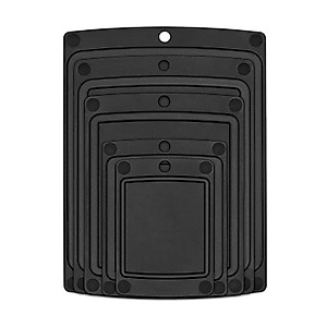 Epicurean All-In-One Cutting Board with Non-Slip Feet and Juice Groove, 11.5" × 9", Slate/Black