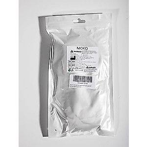 MoKo Sunglasses Soft Case Ultra Light Neoprene Zipper Eyeglass Case with Clip, Black & White Magnolia