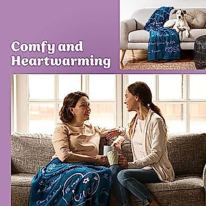 ButterTree Gifts for Aunts, Aunt Blankets from Niece, Gift for Aunt, Auntie Gifts, Auntie Gifts from Nephew, Blanket for Aunt, Auntie Gifts from Niece in Coral Blue 65"x50"