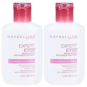 Maybelline New York Expert Eyes Moisturizing Eye Makeup Remover, 2 Count