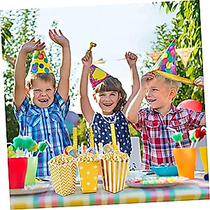 ULTECHNOVO 30pcs Popcorn Boxes Popcorn Box Mini Popcorn Boxes Gift Box Mini Foods Birthday Party Paper Supplies Popcorn Bucket Paper Popcorn Bags Food Grade Paper Food Paper Container