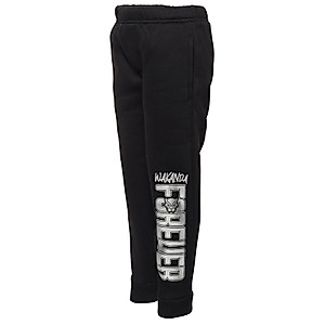 Marvel Avengers Black Panther Little Boys Fleece Athletic Pullover Hoodie and Pants Outfit Set 7-8