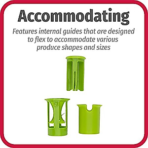 GoodCook Everyday Fruit and Veggie Divider with Stainless Steel Blades, Green 2.50 x 2.25 x 4.30