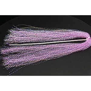 10 Packs Crystal Flash Fly Tying Material Hook Lure Flash Flies Decorating Holographic Tinsel Krystal Flashabou Sparkle Dry Streamer for Fishing Lure Dry Flies Making Supplies