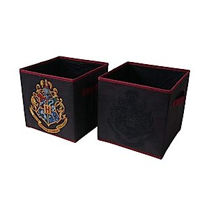 Harry Potter 5 Piece Storage Solution Set, come with Collapsible Storage Trunk, Pop Up Hamper, 2 Storage Cubes, 1 Sequin Storage Cube