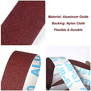 5 Grits Emery Cloth Roll, 150 240 320 400 600 Grits Abrasive Sand Paper for Metal and Wood Furniture with Dispenser - 6M Red Sandpaper Rolls