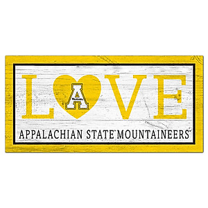 Fan Creations NCAA Appalachian State Mountaineers Unisex Appalachian State Love Sign, Team Color, 6 x 12