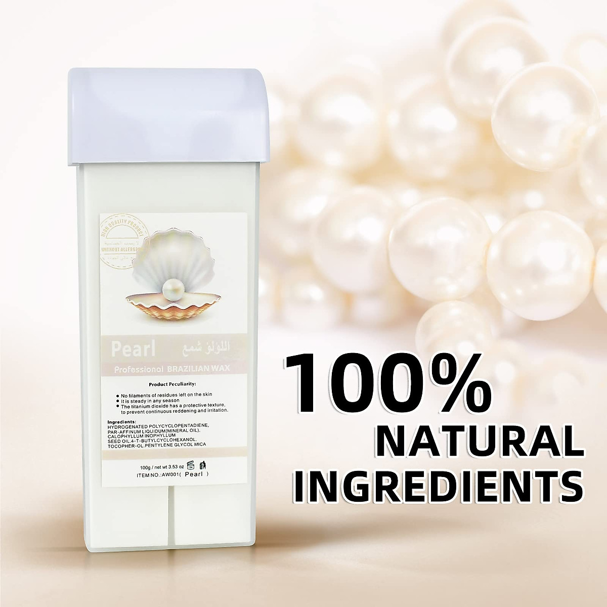 Roll on Wax,4 Pack Wax Roller Kit with Wax Warmer & 200 Wax Strips & Wax Cleanser Kit,Home Rose & Milk Roller Waxing Kit for Women Hair Removal, Waxing kit Roll On for Sensitive Skin Legs Beth lee