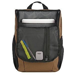 WOLVERINE Lightweight, Water Resistant Rugged Laptop Backpack for Travel or Work, Top Loader-Chestnut, 25L