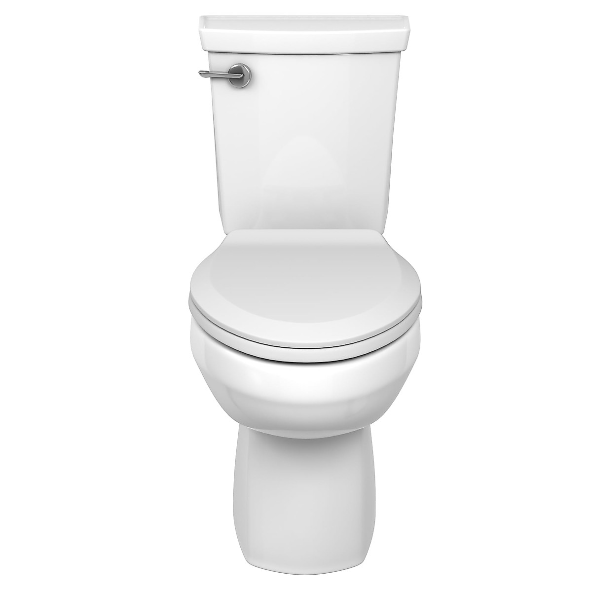 American Standard 606AA001.020 H2Optimum Two-Piece Toilet with Toilet Seat and Wax Ring, Elongated Front, Chair Height, White, 1.1 gpf
