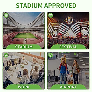 MAY TREE Clear Crossbody Bag Stadium Approved Clear Messenger Bag Suitable for Work, Travel, Concert and Sport Event